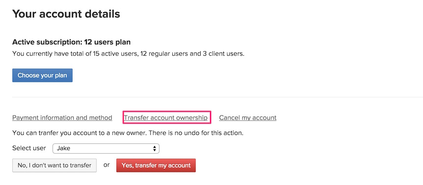 Transfer account to another user - Breeze help